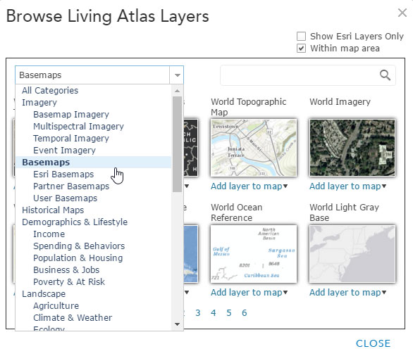 Configuring custom basemaps using Living Atlas layers Configuring custom basemaps using Living Atlas layers