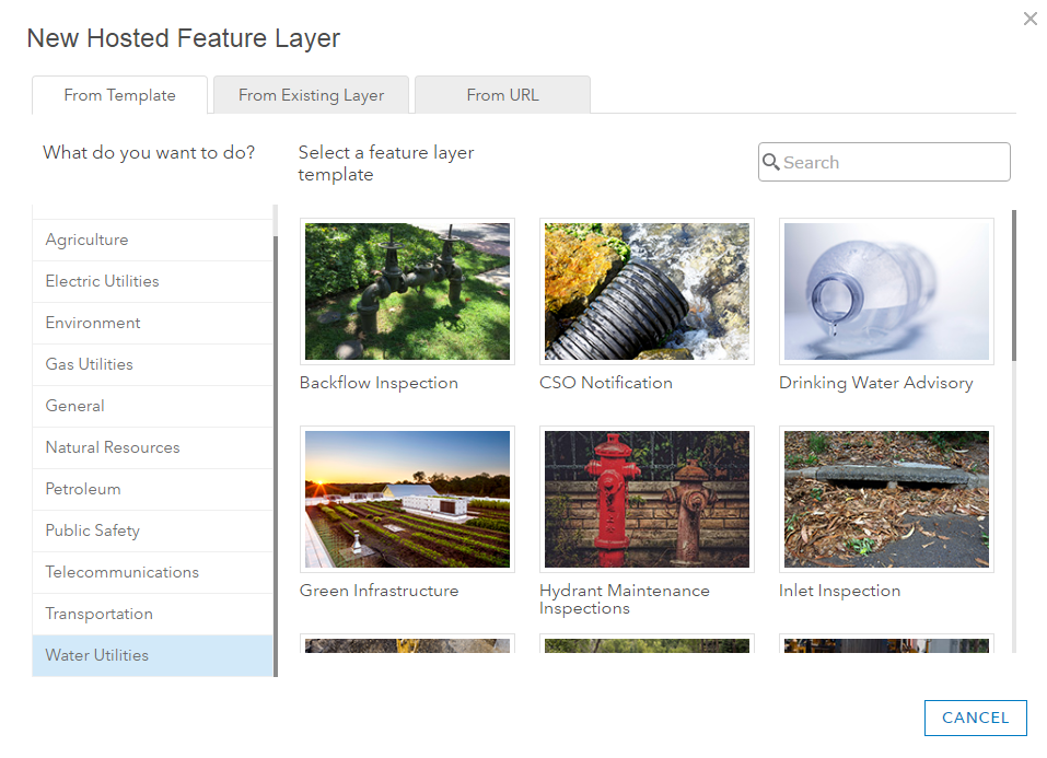 Getting Started with ArcGIS Online's Feature Layer Template Gallery Getting Started with ArcGIS Online's Feature Layer Template Gallery
