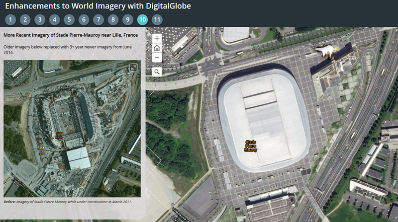 World Imagery Updated with more DigitalGlobe and Contributor Imagery World Imagery Updated with more DigitalGlobe and Contributor Imagery