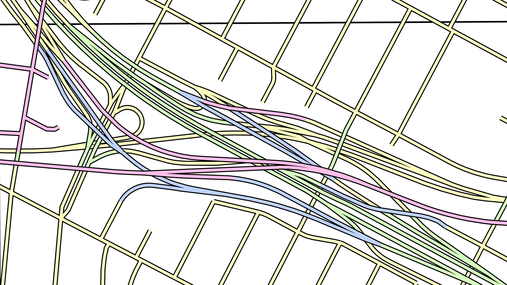 Untangling interchanges with Symbol layer drawing