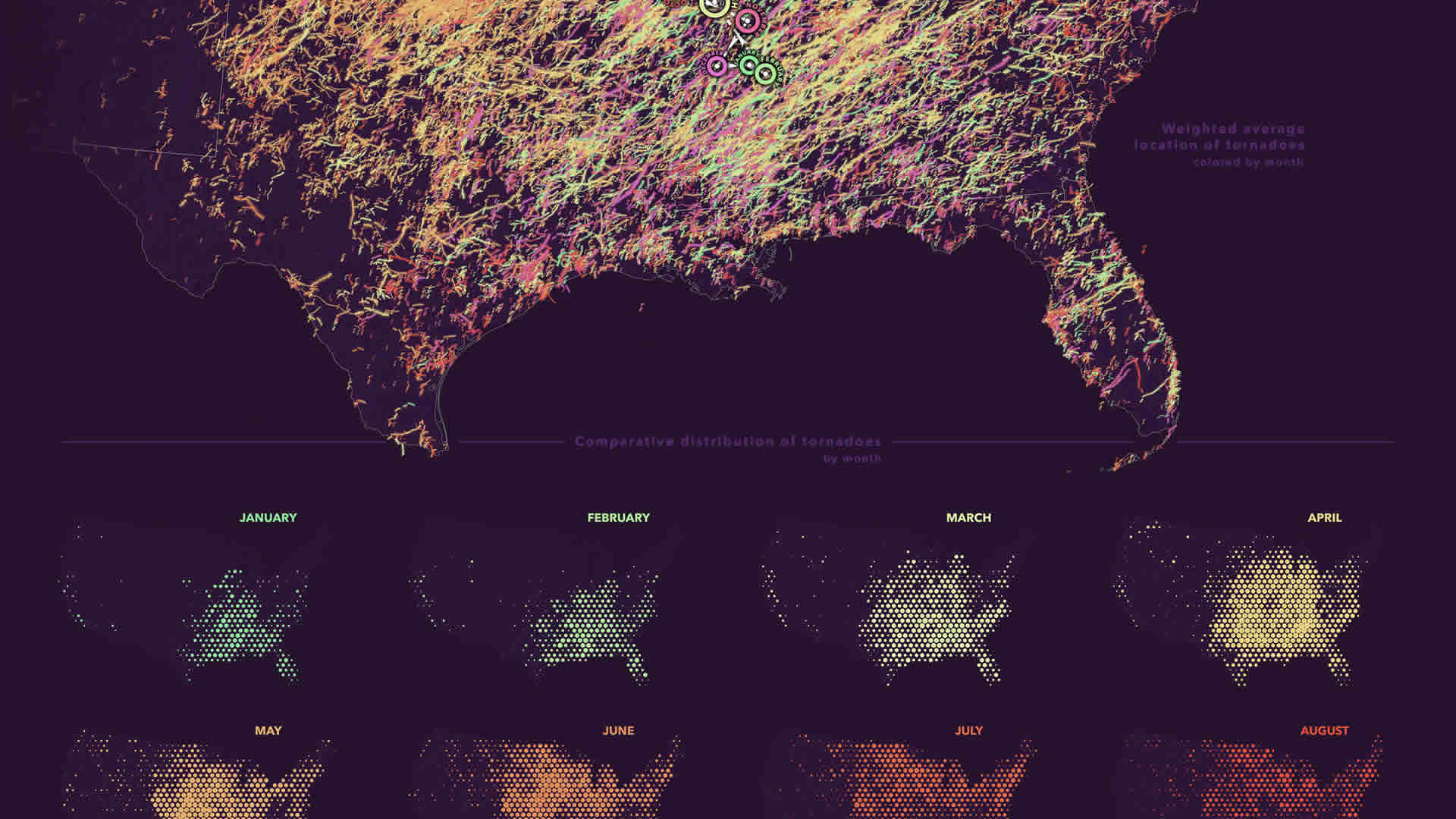 Tornado Migration: Visualizing Big Data Movement