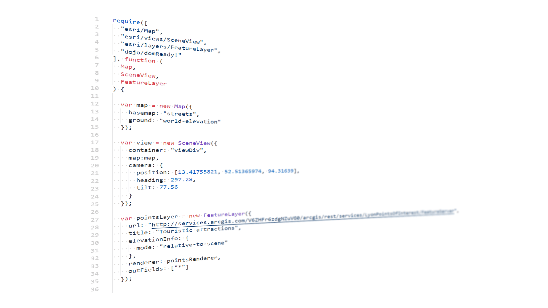 Code snippets for ArcGIS API for JavaScript - discover how to use them
