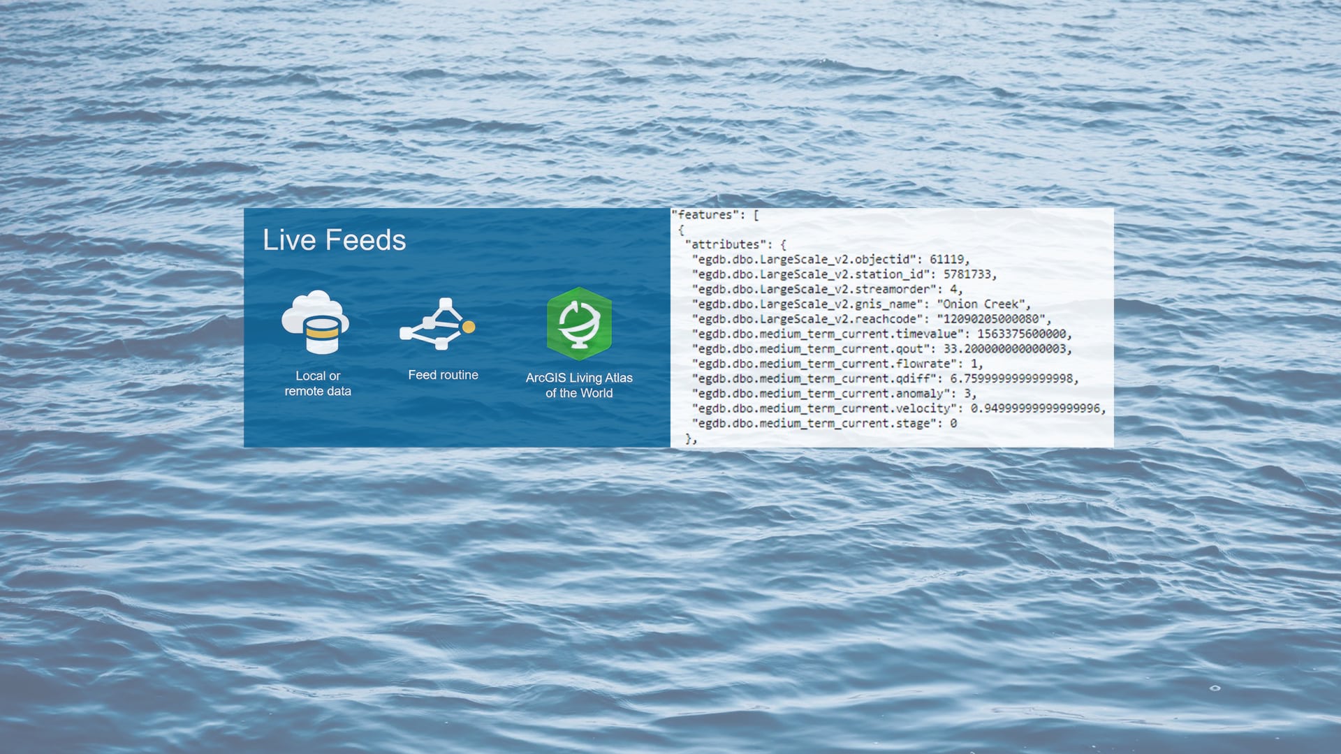 Using Live Feed Layers in Analytical Workflows