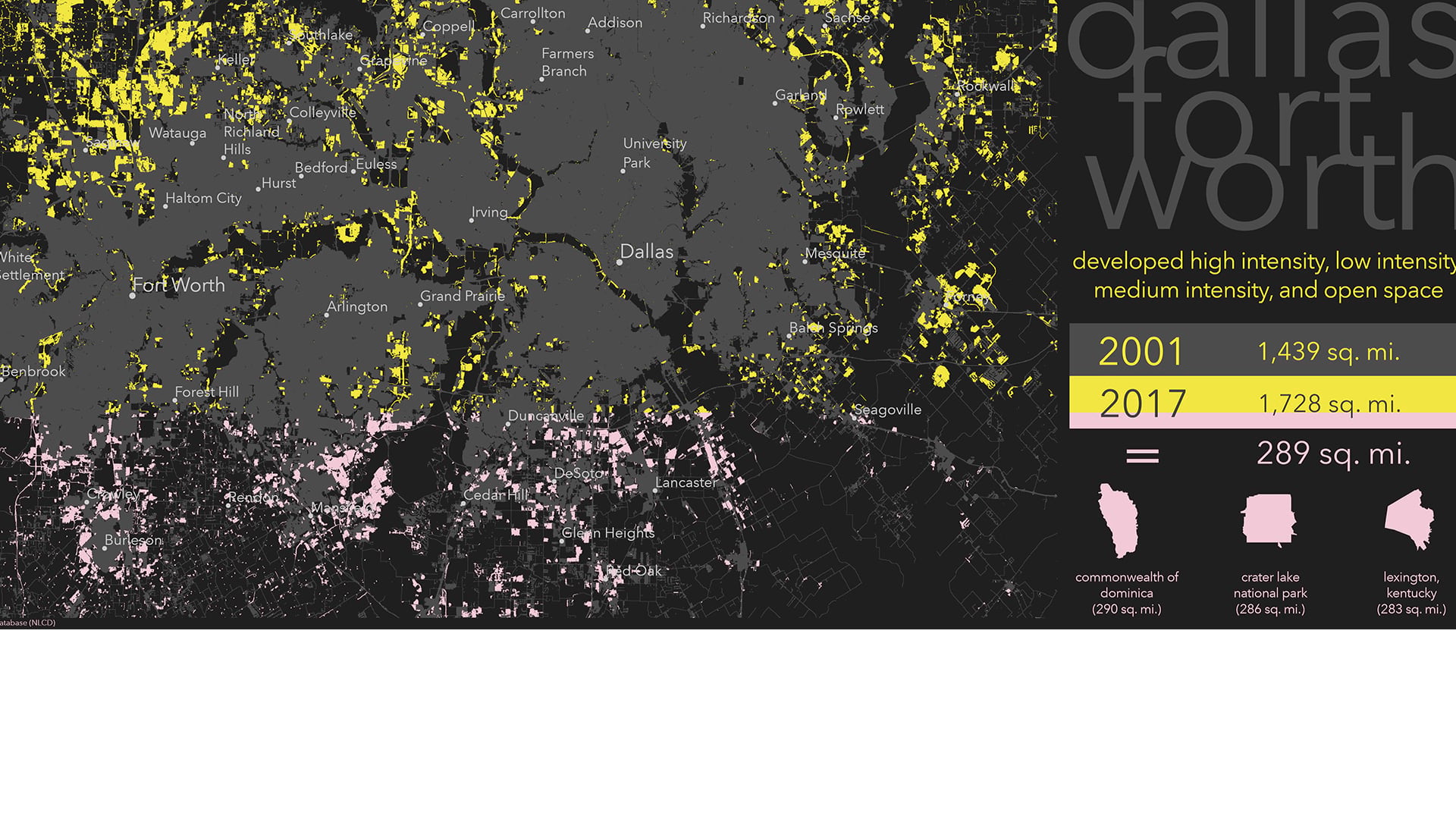 How big is 289 square miles? Use Living Atlas geography to compare ...