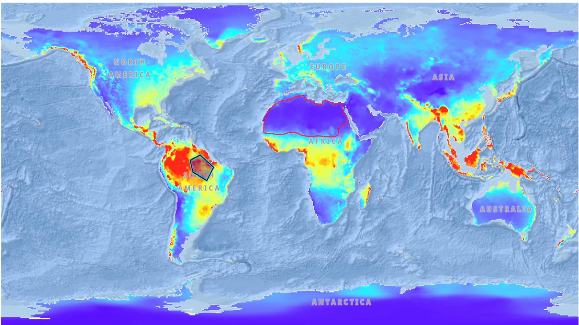 Precipitation patterns, trends and predictions using multidimensional data