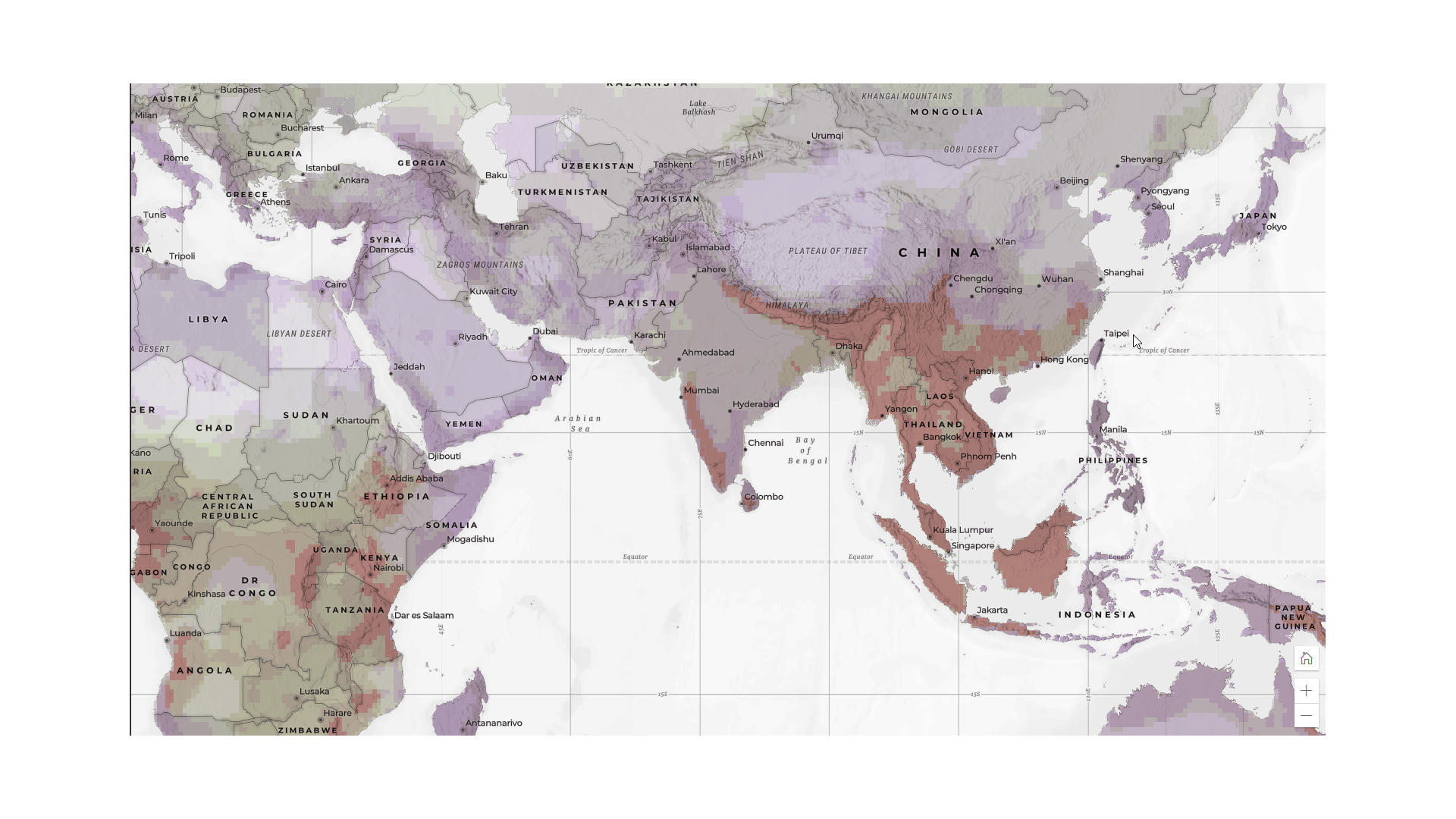 Blending with Biodiversity Layers from the Half Earth Project