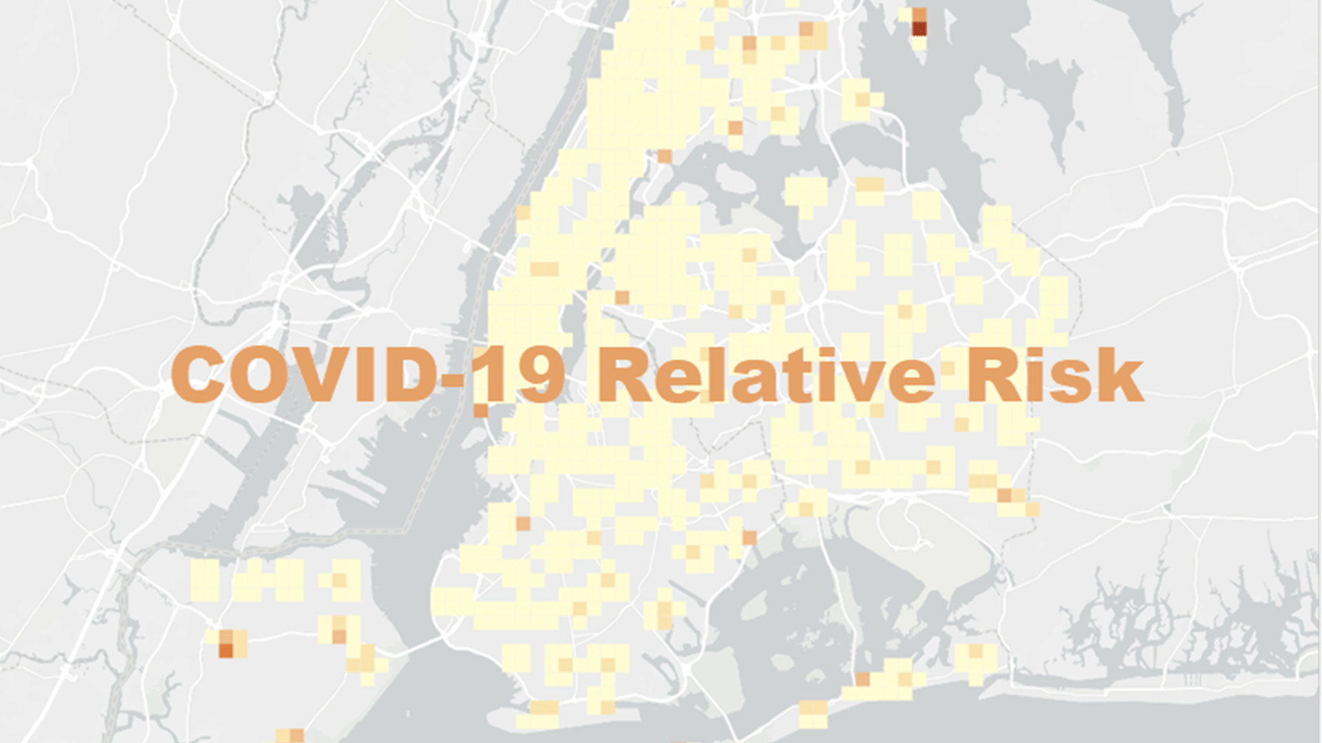 Create a COVID-19 relative risk surface