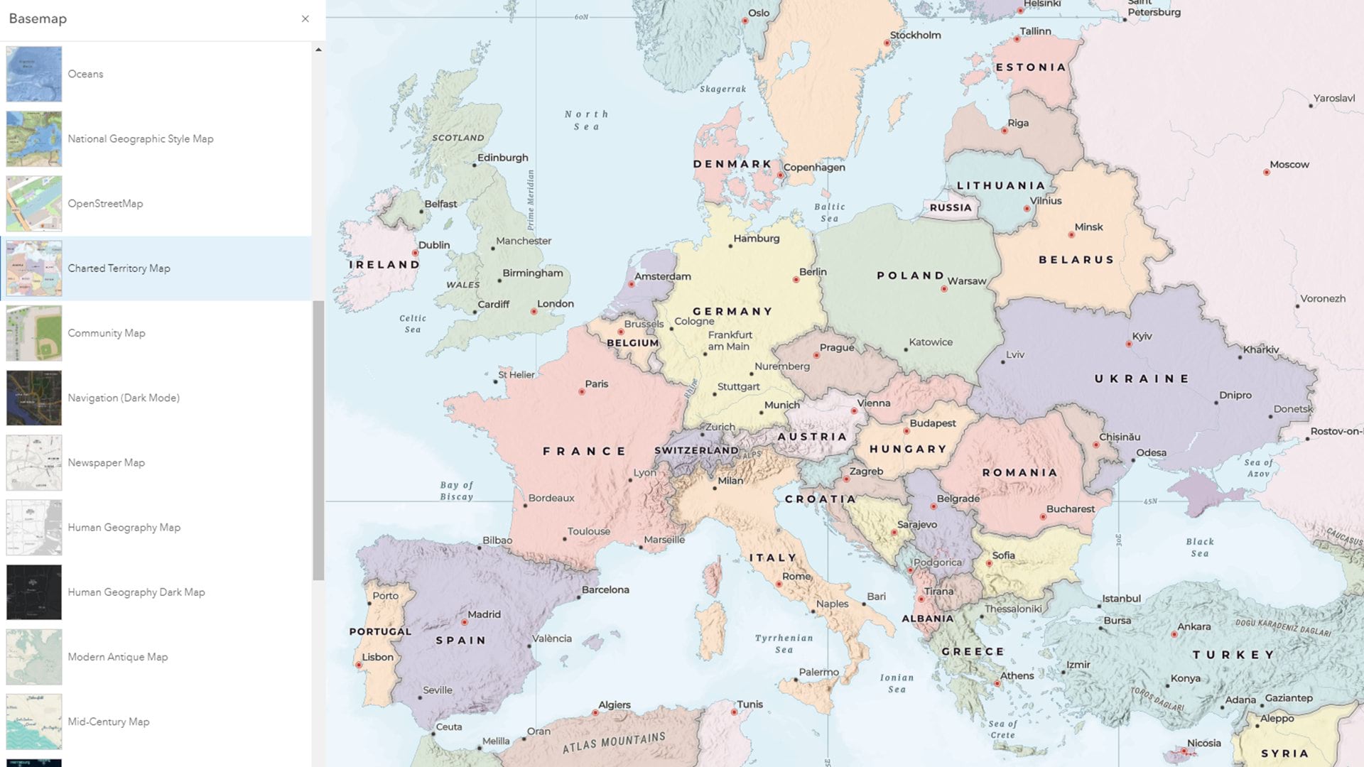 Update Basemap Gallery