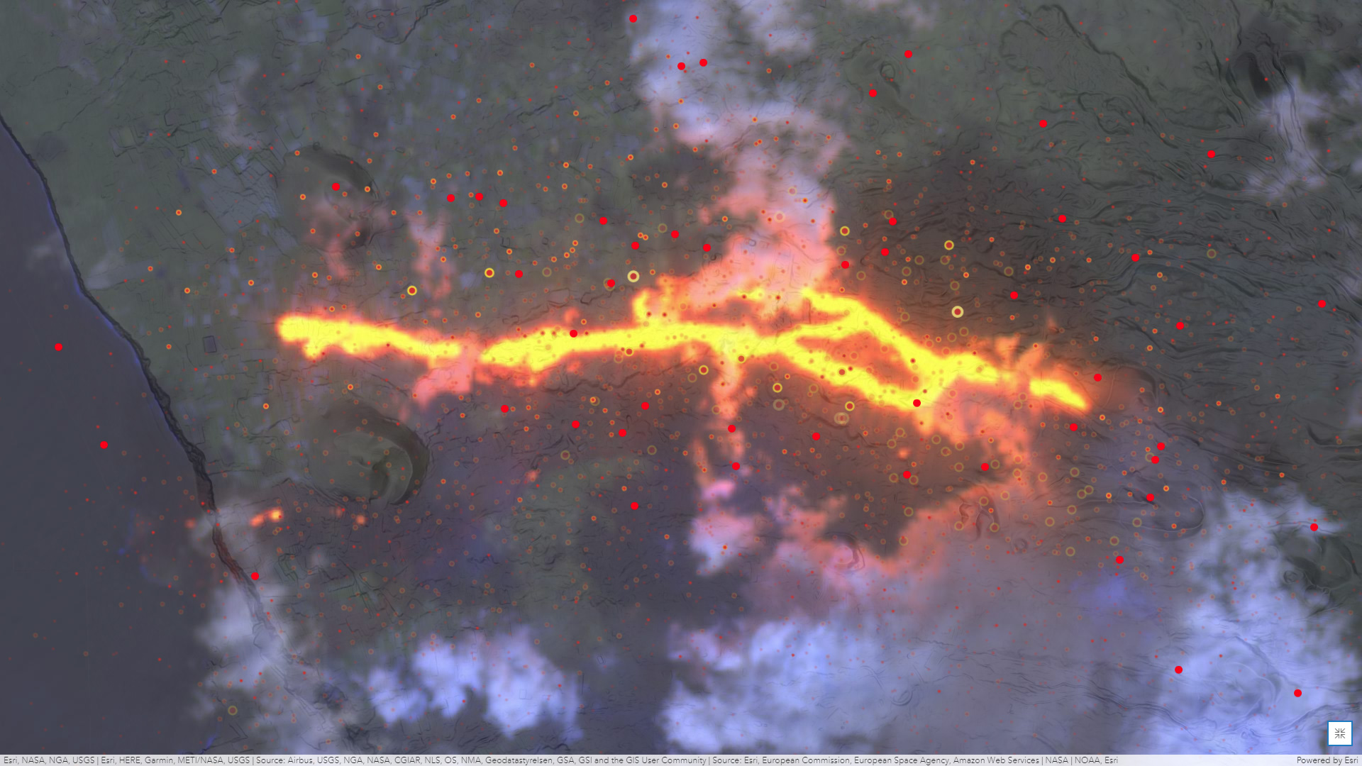 Map in a minute: Map volcanic activity using ArcGIS Online and ArcGIS ...