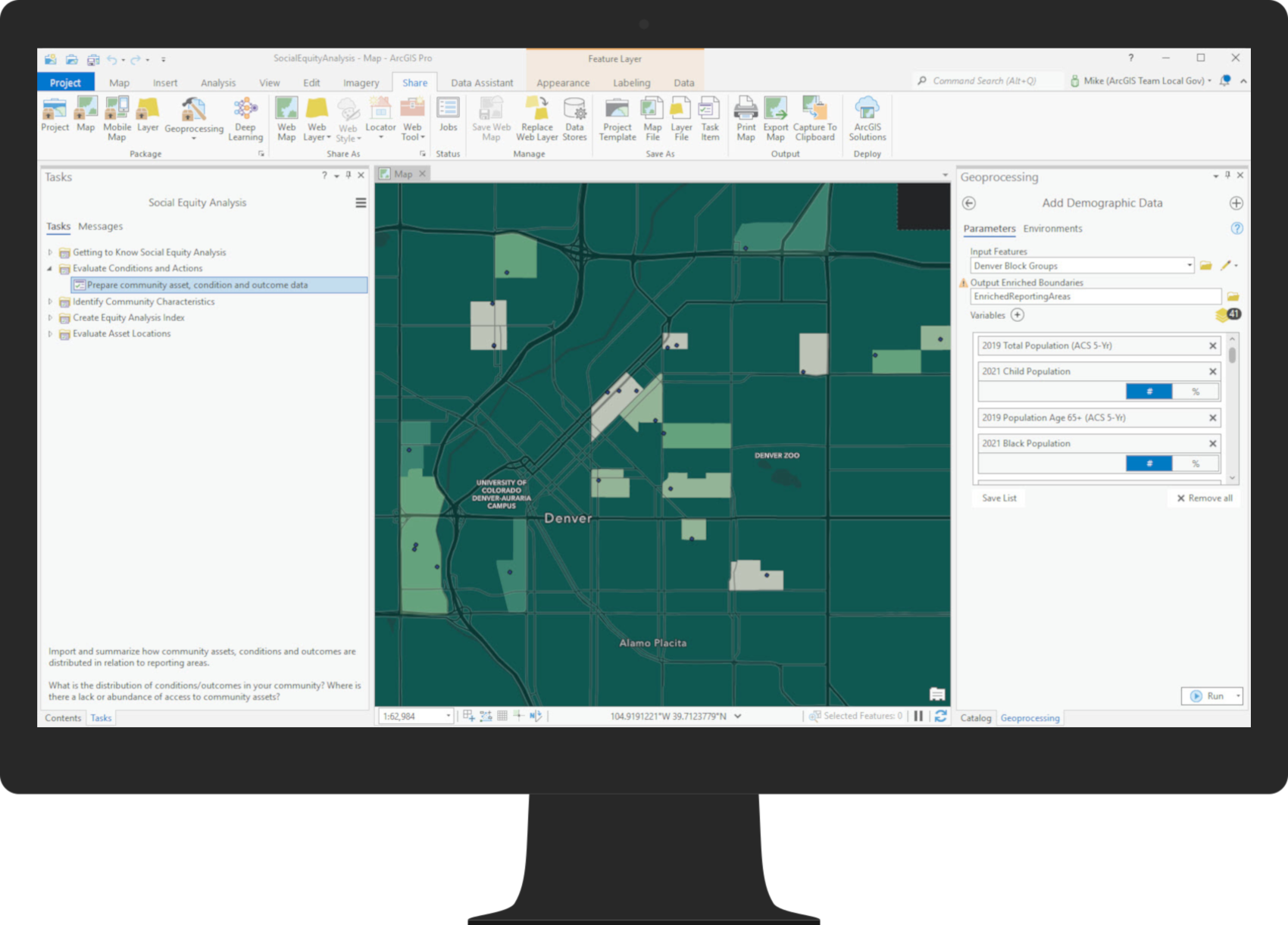 Explaining The ArcGIS Social Equity Analysis Solution