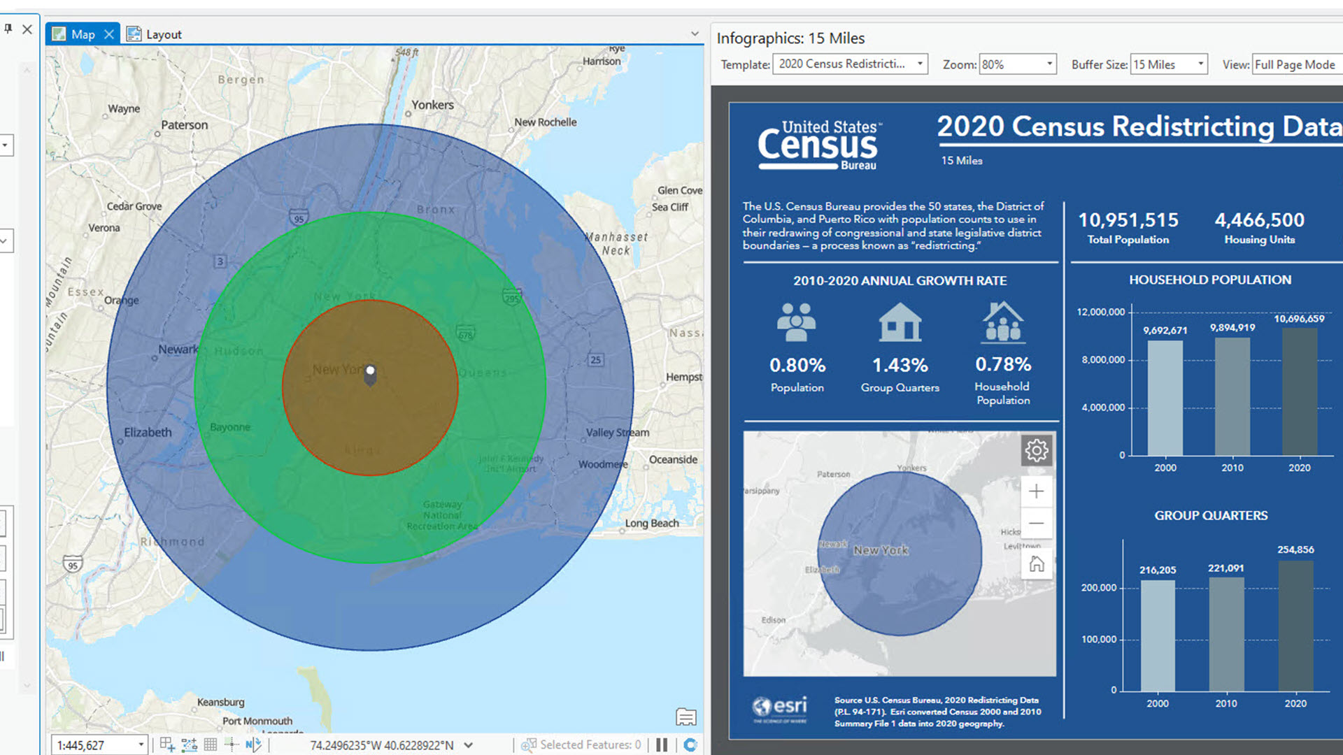 Install, license, and use Census 2020 data in Business Analyst Pro