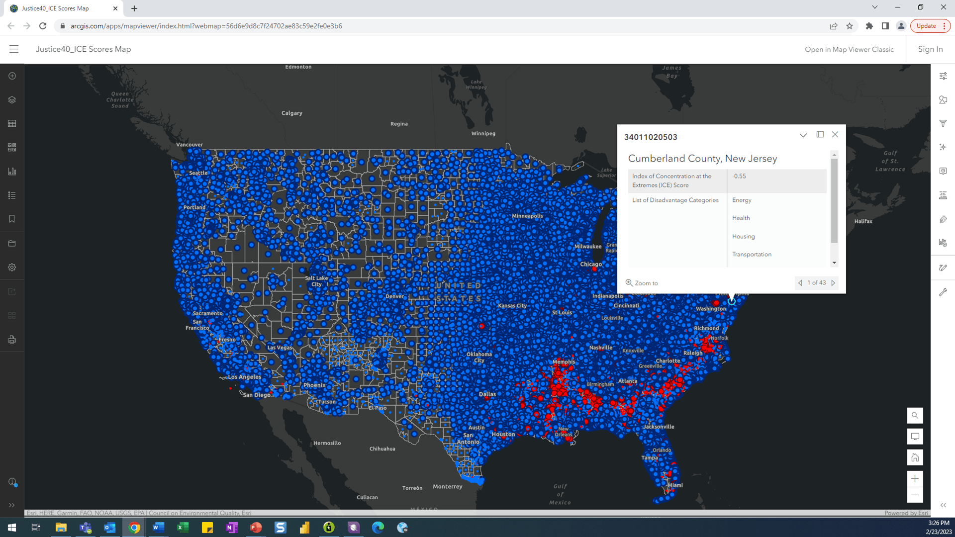 Design a web map to analyze residential racial segregation in the U.S.