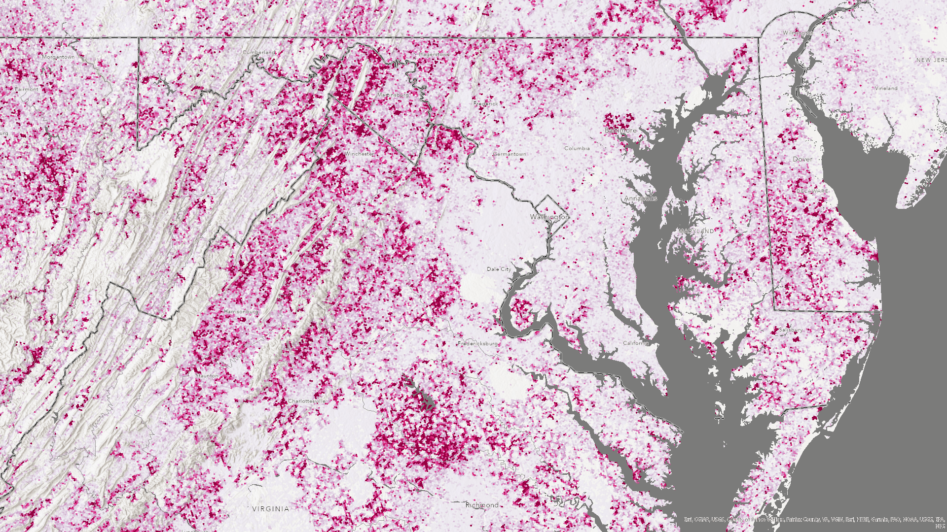 The Broadband Data Collection and ArcGIS Living Atlas of the World