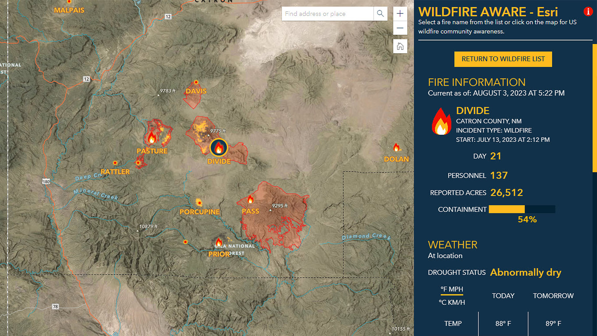 New Updates for Wildfire Aware