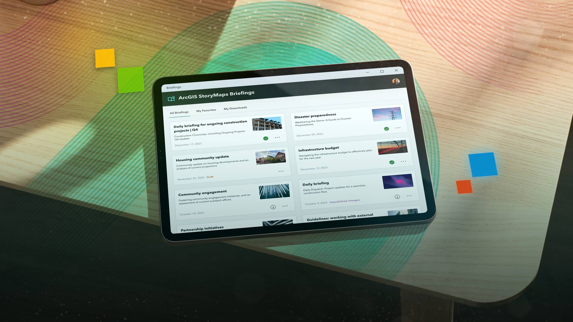 What’s New in the ArcGIS StoryMaps Briefings App (December 2023)