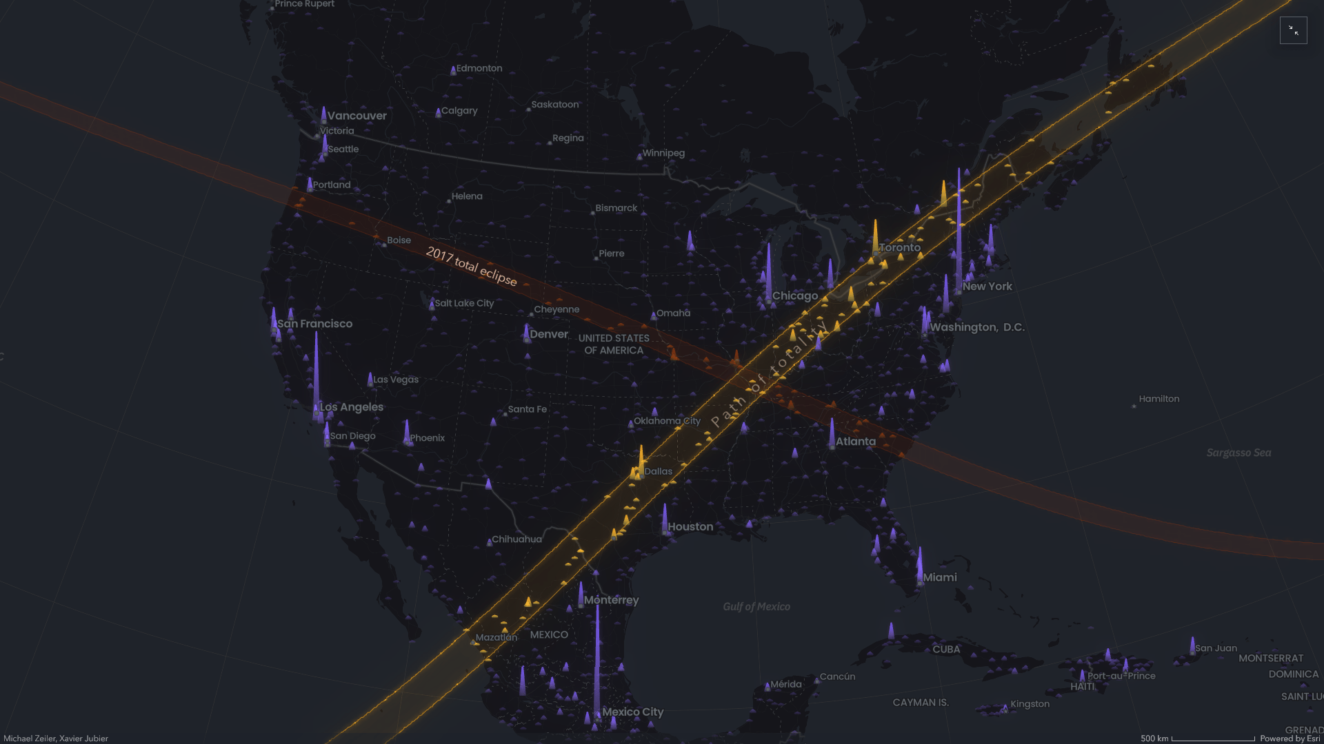 Exploring the eclipse with Map Viewer analysis