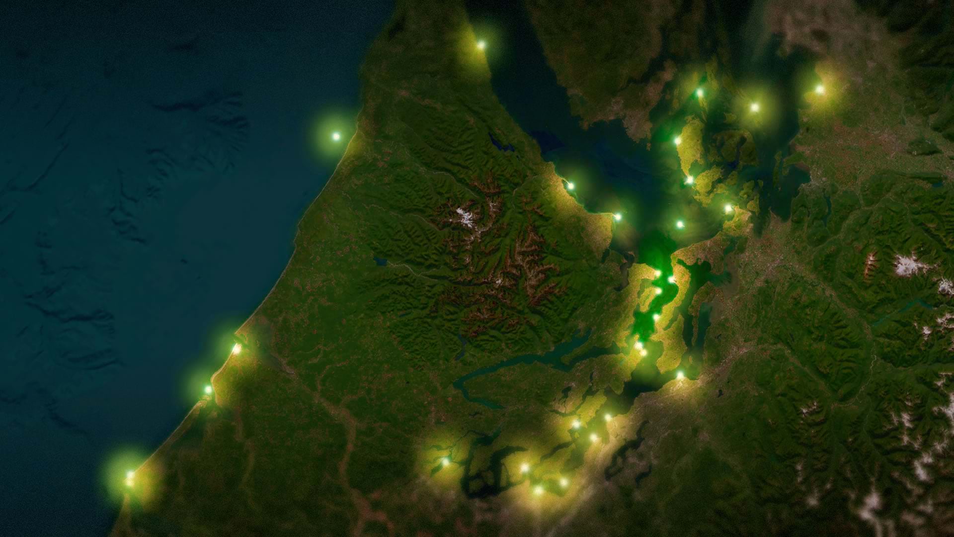 Points of light: illuminating a map with data