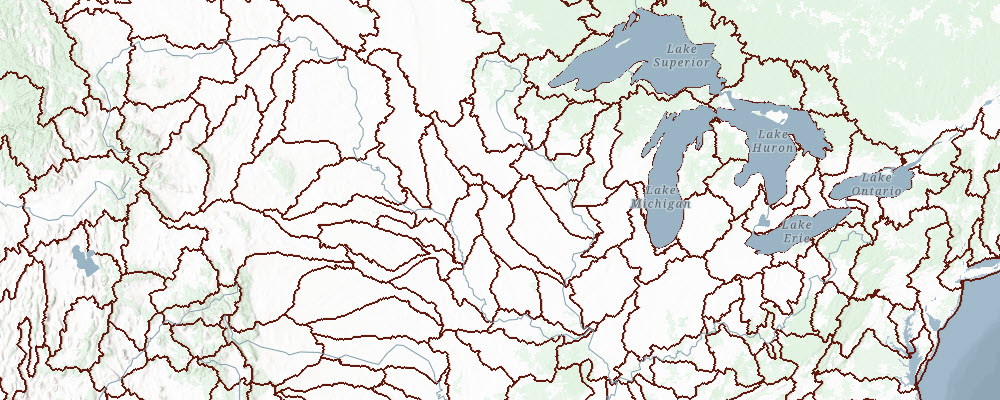 HUC4 Boundaries of Indiana 2025