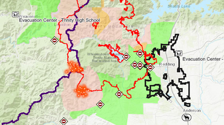 Wildfire Maps & Response Support | Wildfire Disaster Program