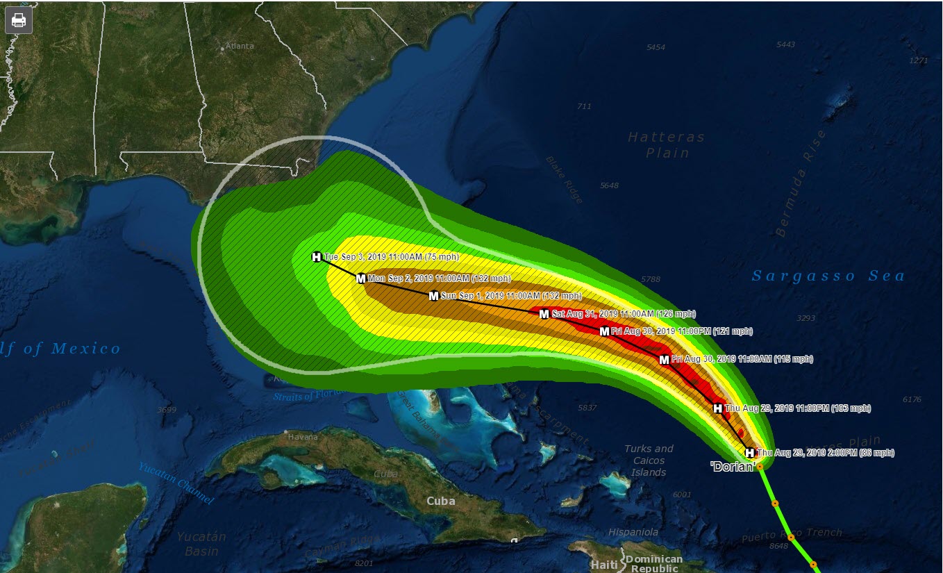 Hurricane Maps & Response Support | Hurricane Disaster Response Program