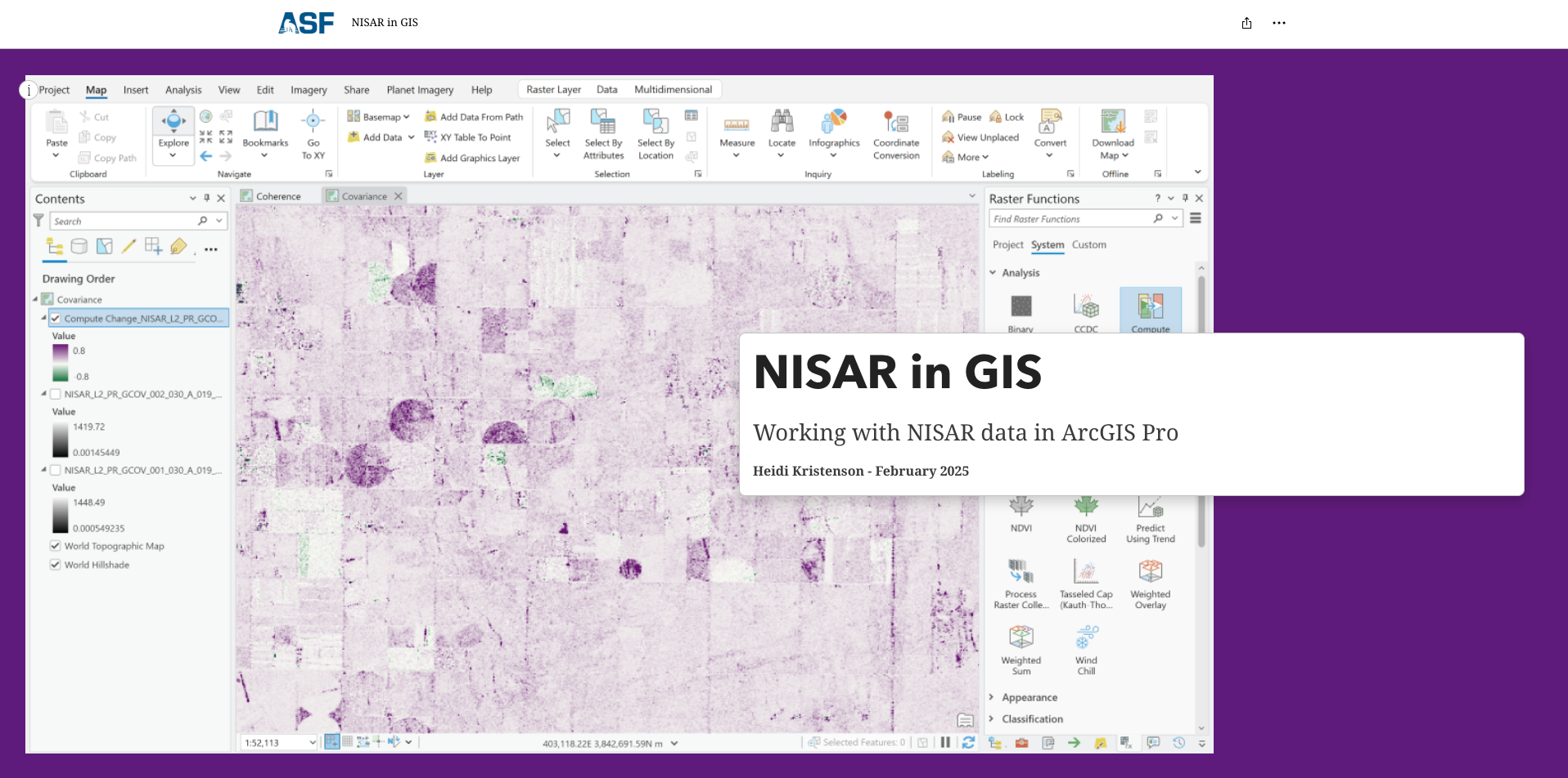 From Signals to Solutions: NISAR and GIS Empower Earth Monitoring
