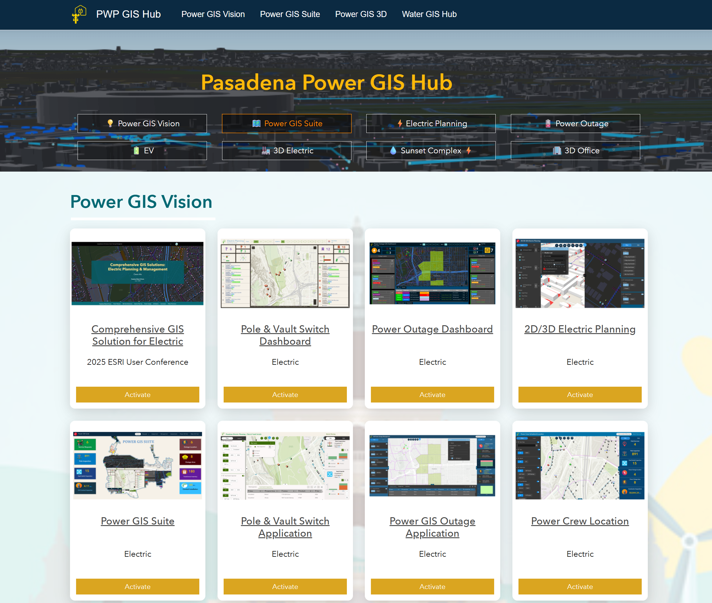 GIS Vision: Comprehensive GIS Solutions for Pasadena Power