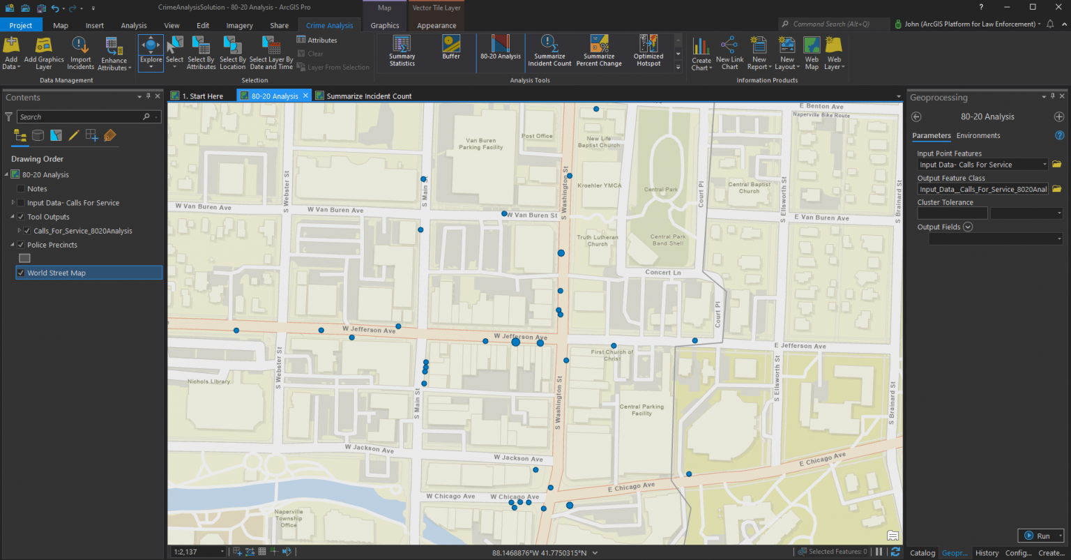 Problem Location Analysis Using The Crime Analysis Solution - Industry ...
