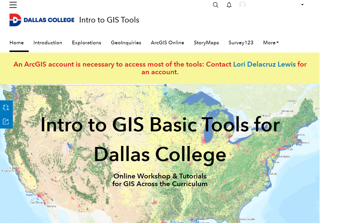 ArcGIS Hub Supports % GIS Education for University Students and Faculty