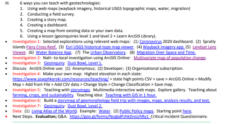 ArcGIS Hub Supports % GIS Education for University Students and Faculty
