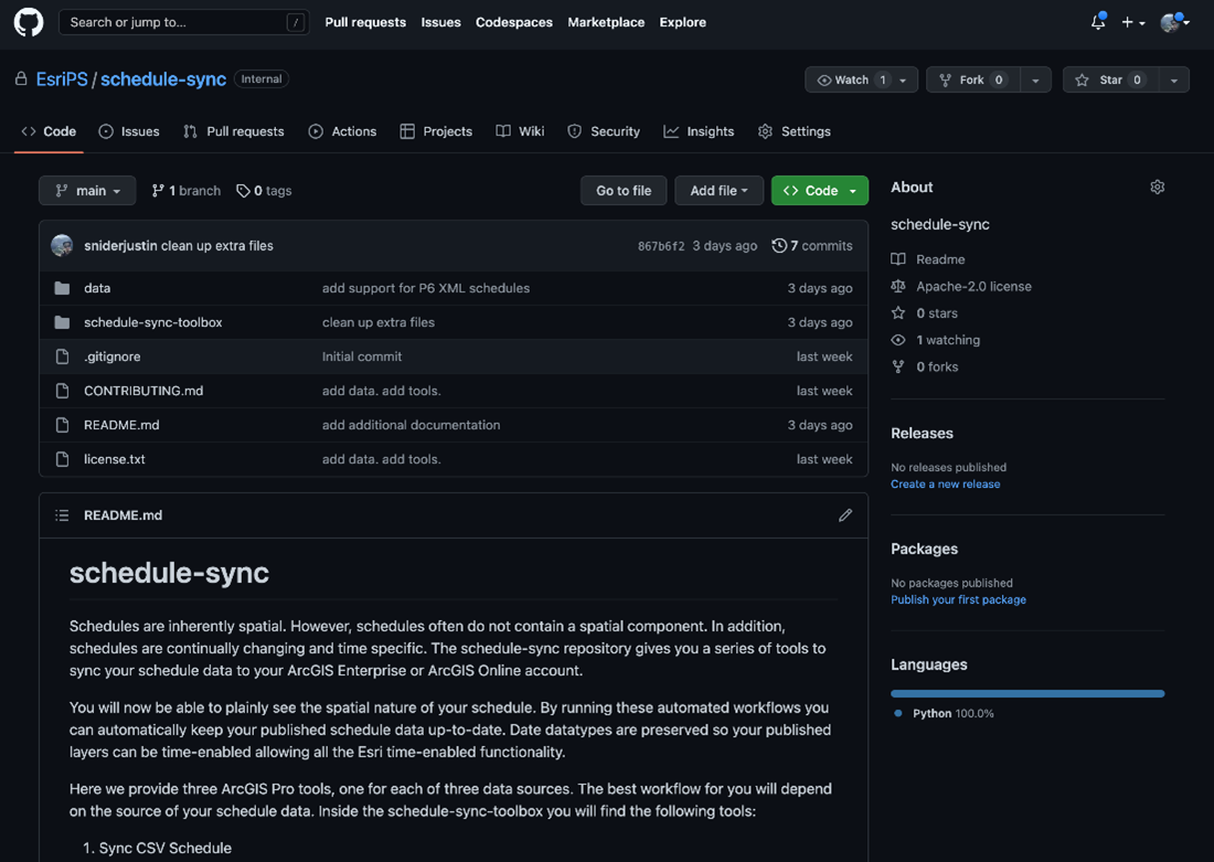 Synchronizing Construction Schedules to ArcGIS Enterprise and ArcGIS Online