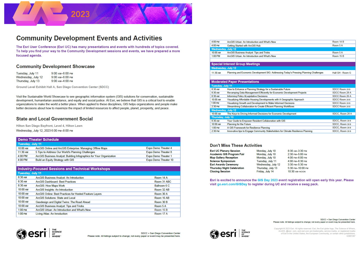 What Community Development Professionals Can Expect at the 2023 Esri ...