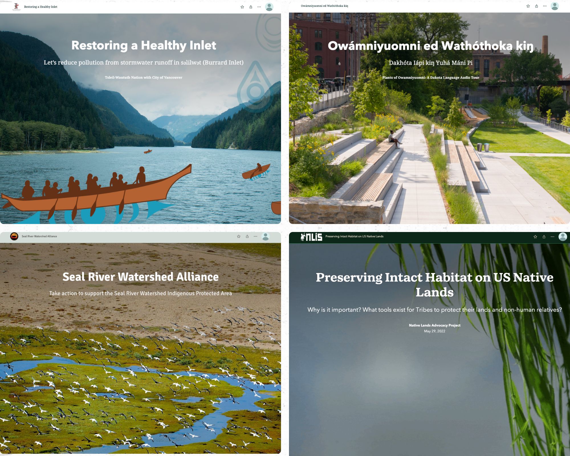 Celebrating Excellence in Traditional Ecological Knowledge: ArcGIS ...