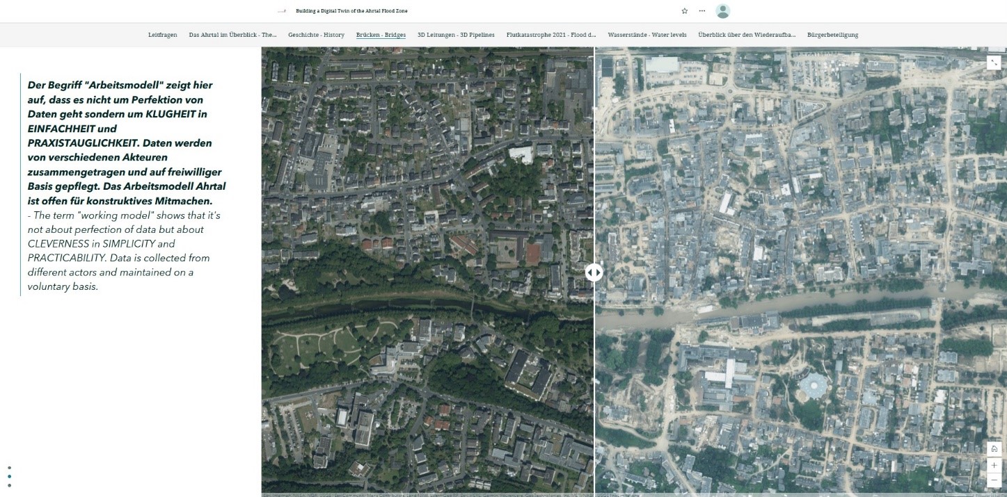 Building a Digital Twin of the Ahr Valley Flood Zone