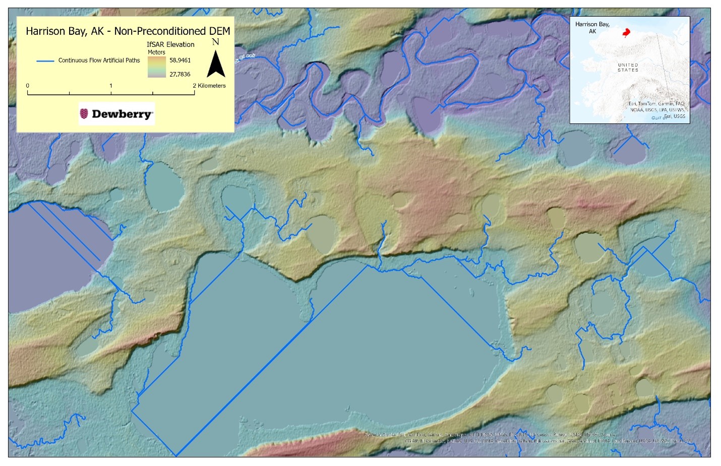 Using Arc Hydro Tools for Elevation-Derived Hydrography in Alaska