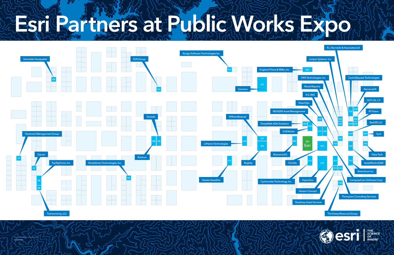 Esri at the 2024 American Public Works Association (APWA) PWX Conference
