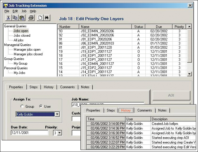 Esri News -- ArcNews Spring 2003 Issue -- Job Tracking for ArcGIS Now ...