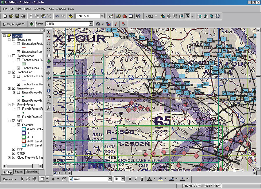 ArcNews Spring 2005 Issue -- ArcGIS 9 Military Analyst Now Available