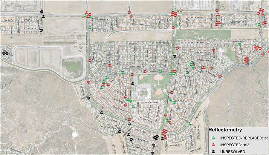 ArcNews Summer 2008 Issue -- Meeting New Street Sign Reflectivity ...