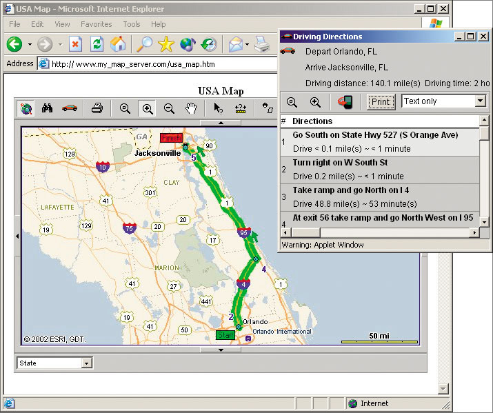 Esri News -- ArcNews Winter 2002/2003 Issue -- RouteMAP IMS 2.5 Now ...