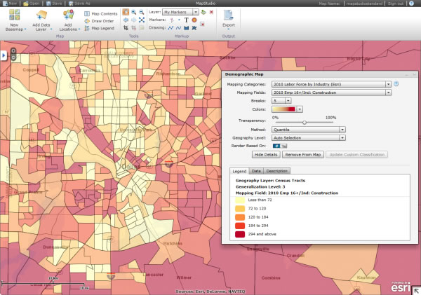 Esri MapStudio | Features