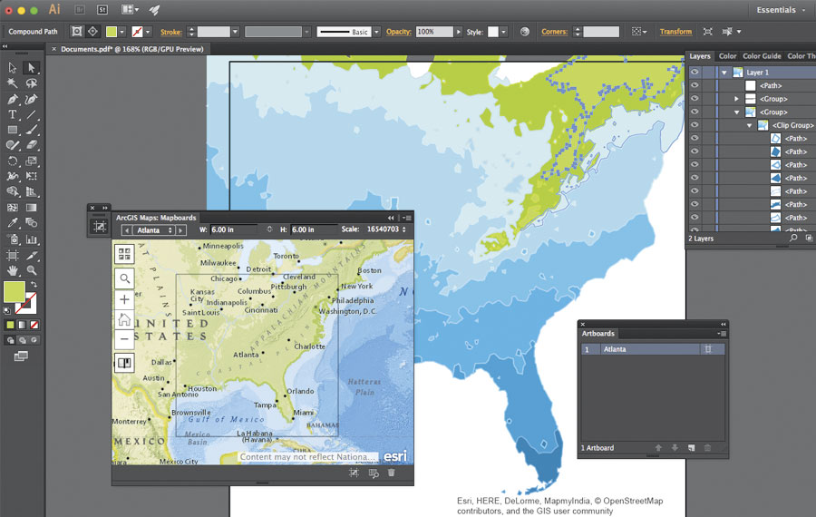 ArcGIS Maps for Adobe Creative Cloud Gives Photoshop and Illustrator ...