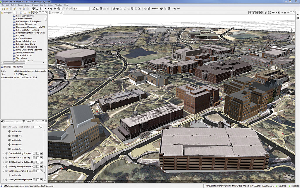 Creating a 3D Campus Scene Using Esri CityEngine | ArcUser